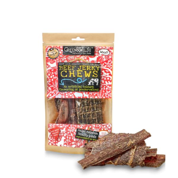 Green & Wilds Beef Jerky Chews – Wild West Pet