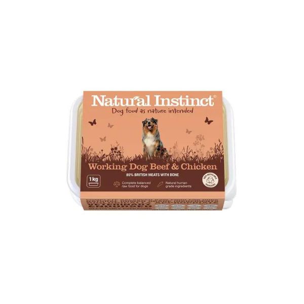 Natural Instinct Raw Working Dog Food Beef & Chicken – Wild West Pet