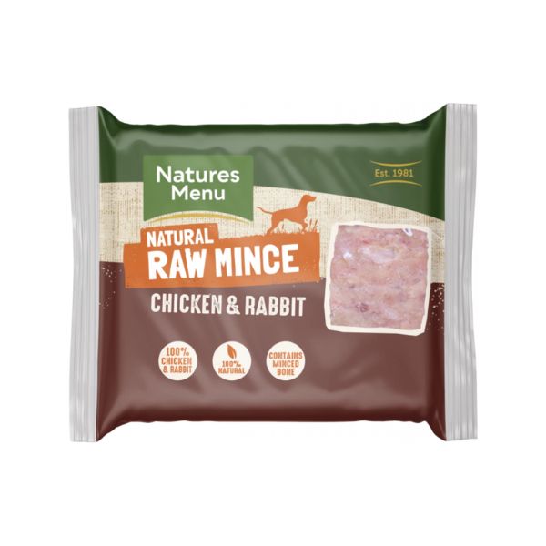 Natures Menu Raw Mince Chicken & Rabbit – Wild West Pet